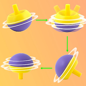 Spinning Tops for Kids - Tippy Tops Flip Upside Down Spinning Toys -25pcs - Easter Egg Fillers - Spinning Top Party Favors for Kids - Plastic Spinning Tops Bulk Gifts for Kids