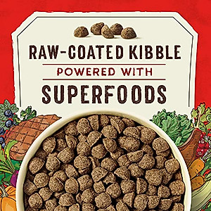 Stella & Chewy's SuperBlends Raw Coated Wholesome Grains Grass-Fed Beef, Beef Liver & Lamb Recipe with Superfoods, 3.5 lb. Bag