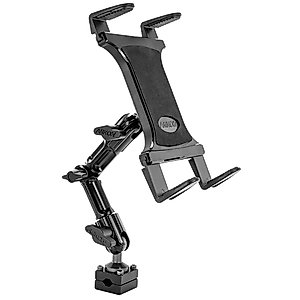 ARKON Mounts Heavy-Duty Slim-Grip Tablet Headrest Mount | Universal Tablet Holder | Adjustable Multi-Angle Arm | Compatible with iPad, Mini, Pro, Galaxy Tab, Kindle, and more