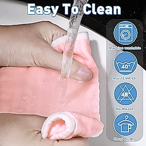 30 Pcs Muslin Baby Bibs Muslin Cotton Bibs for Baby Girls and Boys, Baby Bandana Drool Bibs Absorbent Newborn Teething Bibs 6 Layers Muslin Bibs with Snap Button for Infant Teething and Drooling