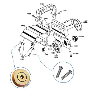 Upgrade Cut-Off Flange Track Bearing Kit Replacement for Tapco Pro & Max 12334 Rollers, 12364 Screws, 10094 Lock Nuts Alloy Steel