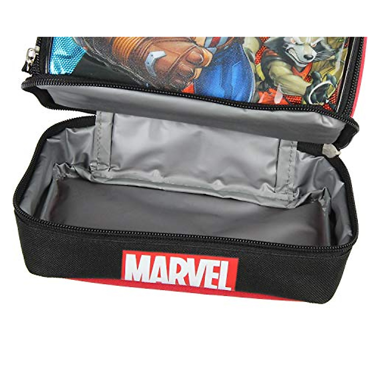 Marvel Universe Comics Avengers Captain America Dual Compartment Insulated Lunch Box
