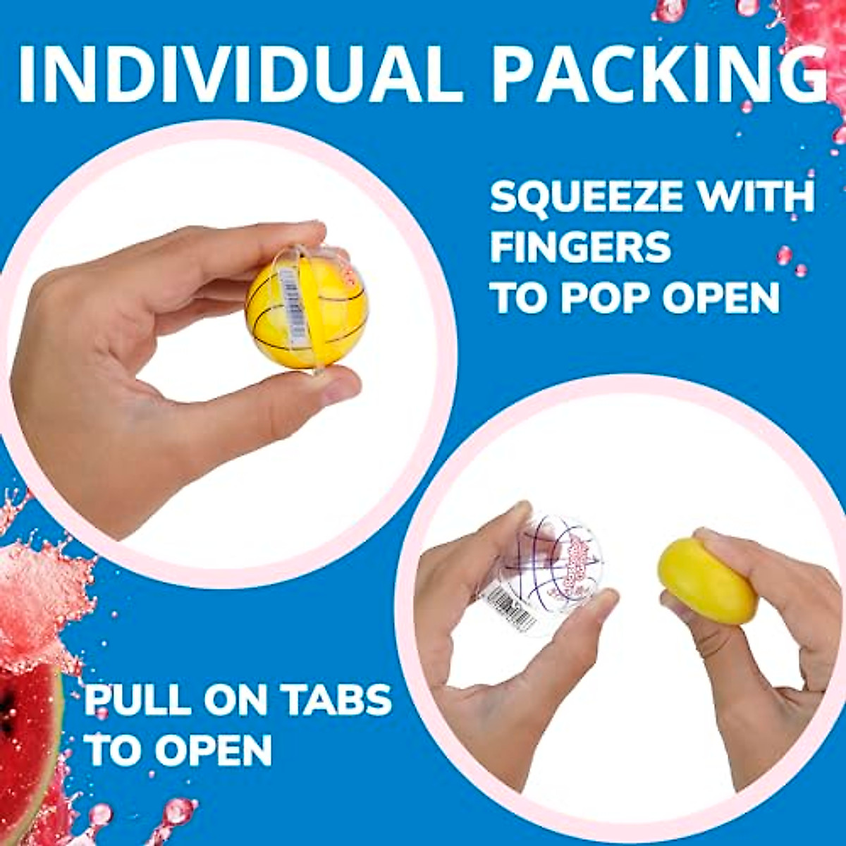 Gummy Candy - Jelly Filled Gummies - Fun Basketball Gummy Candies Filled with Fruit Jam - Assorted Flavors - 10 pcs Individually Wrapped Chewy Candy