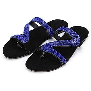 NOLDARES Sandals for Women Casual Summer,Women's 2021 Comfy Sandal Crystal Cute Summer Beach Slipper Flip Flops