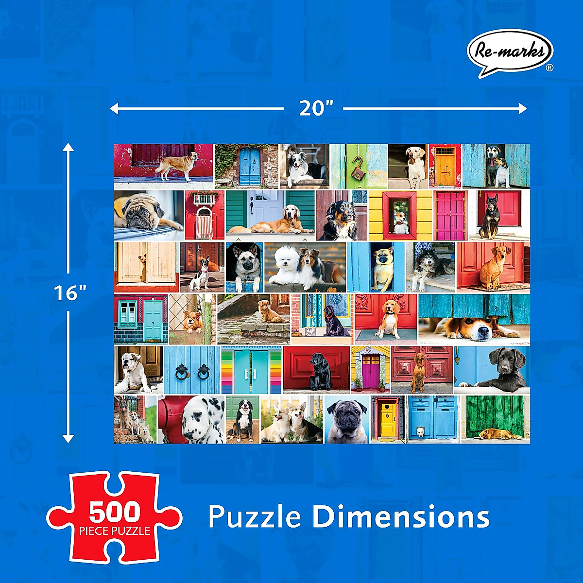 Re-marks Window Seat 1000-Piece Animal Puzzle for All Ages