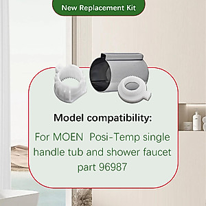 96987 Stop Tube for Moen Posi-Temp 1 Handle tub/Shower Faucet,Temperature Limit Stop Kit, Chrome-2 pack