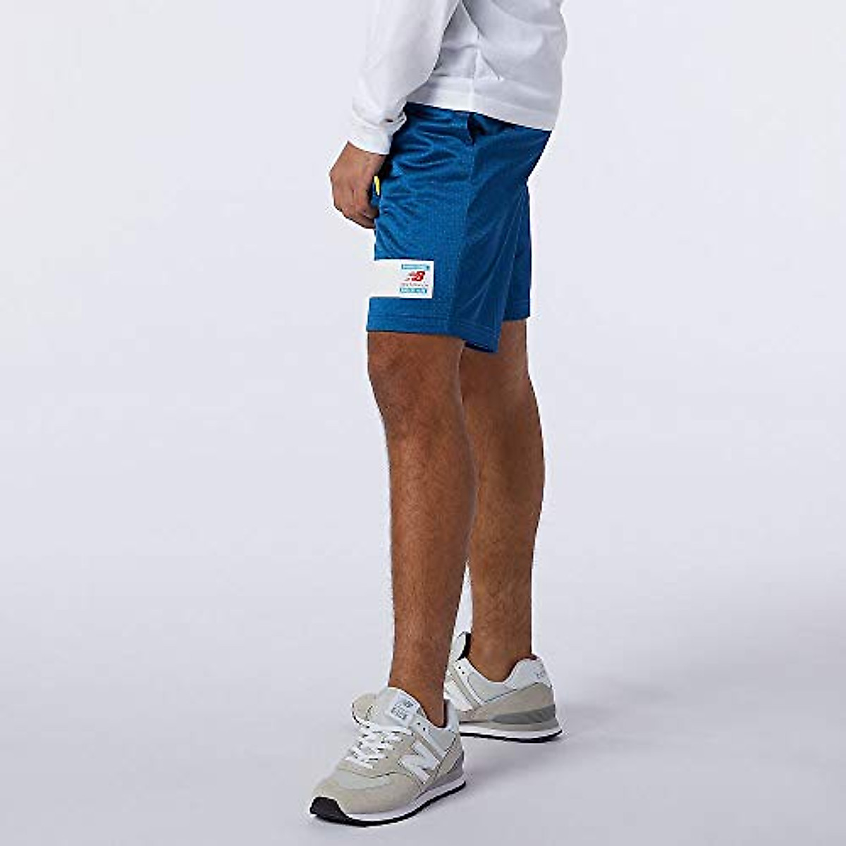 New Balance Men's NB Essentials Mesh Short, Captain Blue , Small
