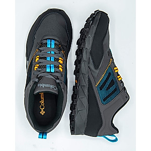 Columbia Men's Flow District, Dark Grey/Cyan Blue, 10