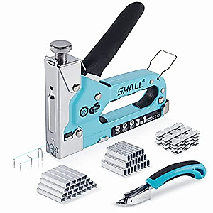 SHALL Staple Gun Heavy Duty, 3-in-1 Upholstery Staple Gun Kit with 3000 Staples, Staple Remover, Manual Brad Nailer with Specific Staples Outlet Position Indicator