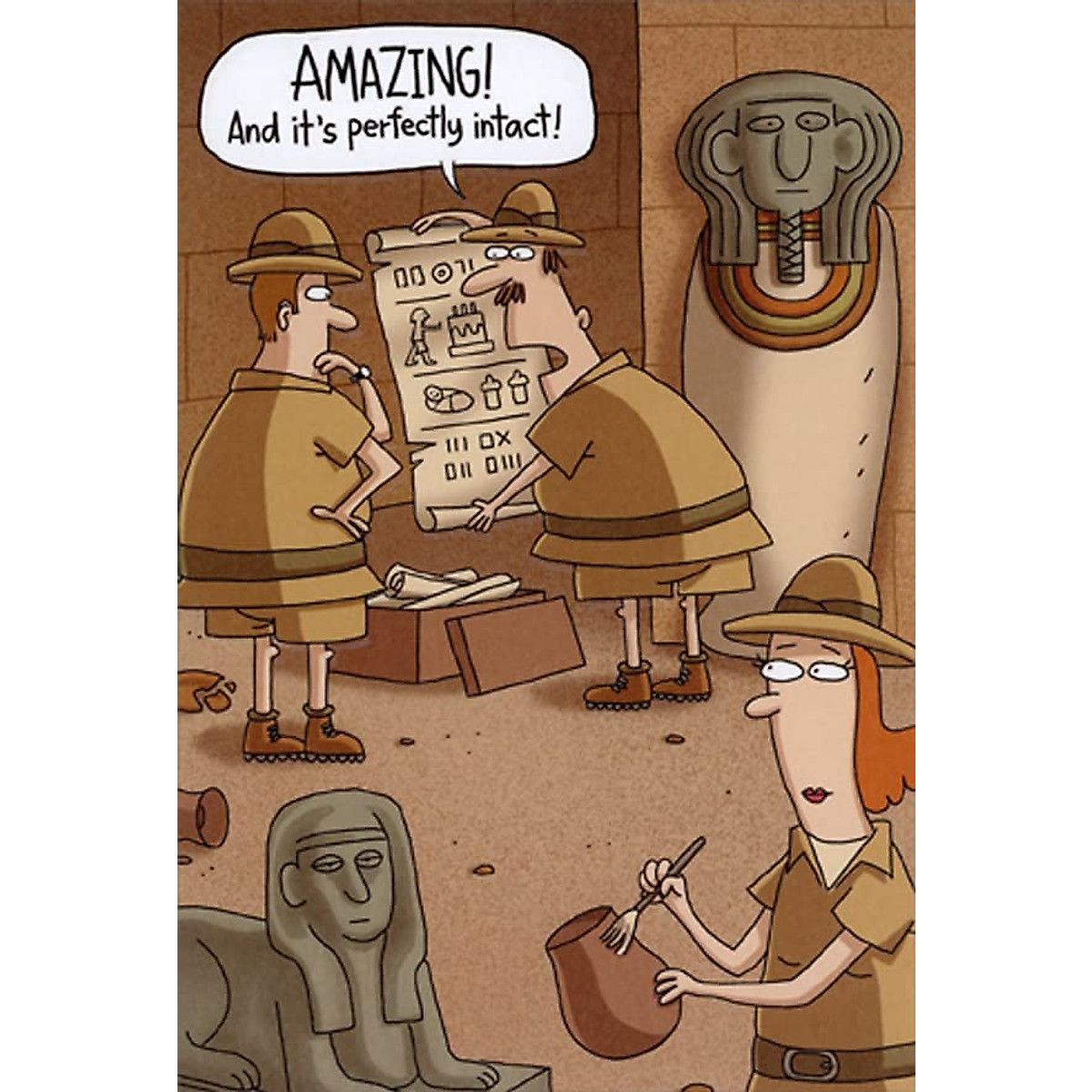 Recycled Paper Greetings Archeologist Discovery: Perfectly Intact Document Funny/Humorous Birthday Card