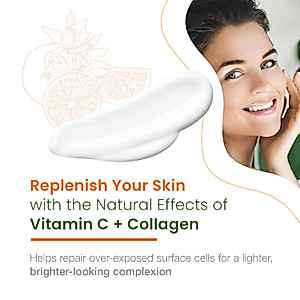 Natural Chemist Vitamin C & Collagen Daily Face Moisturizer - Firming, Reduces Fine Lines & Wrinkles, Skin Brightening Day Cream - Cruelty Free Korean Skin Care For All Skin Types - 1.69 Fl. oz.