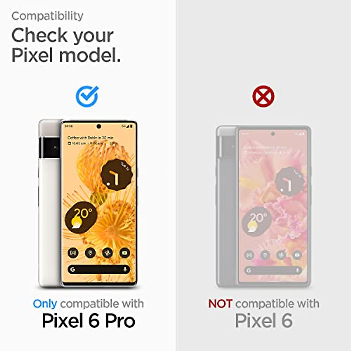 Spigen Screen Protector [NeoFlex] designed for Pixel 6 Pro (2021) [2 Pack] - Case Friendly