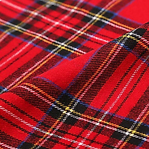 1/2 Pack Christmas Pet Dog Bandanas Triangle Bibs Scarf,Double-Cotton Plaid Printing Kerchief Set for Small Medium Size Dogs (2 Pack Single-Cotton Size S, Style 1)