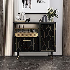 Stripe Peel and Stick Wallpaper Modern Black Contact Paper Geometric Black and Gold Removable Paper Self Adhesive Wallpaper Decorative for Wall Countertop Cabinet Furniture Vinyl Film 17.3"X118.7"