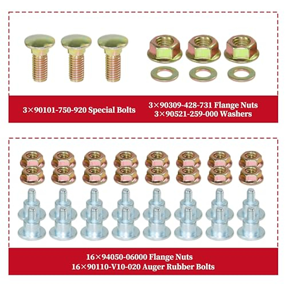 GELASKA HS520 Paddles with 76322-v10-020 Scraper Blade Replaces 06720-V10-030, 06720-V10-020 for Honda HS520 Paddles, HS520A HS520AA HS520AS HS520ASA HS520K1 HS720 HS720AA HS720AMA HS720ASA Snowblower