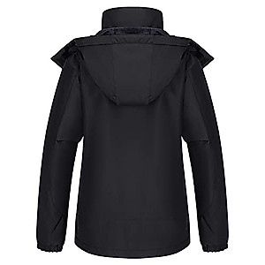 CAMEL Women's Warm Winter Ski Jackets Waterproof Snow Coat with Hood Mountain Windproof Rain Jacket