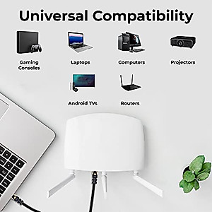 MAXLIN CABLE Cat 7 Ethernet Cable for Gaming - 75ft LAN Network Patch Cord Wire, 10GBPS High Speed Internet Cable, RJ45, 24AWG, 600MHz Connectors for Router, Modem, Compatible with TV, PC, PS3