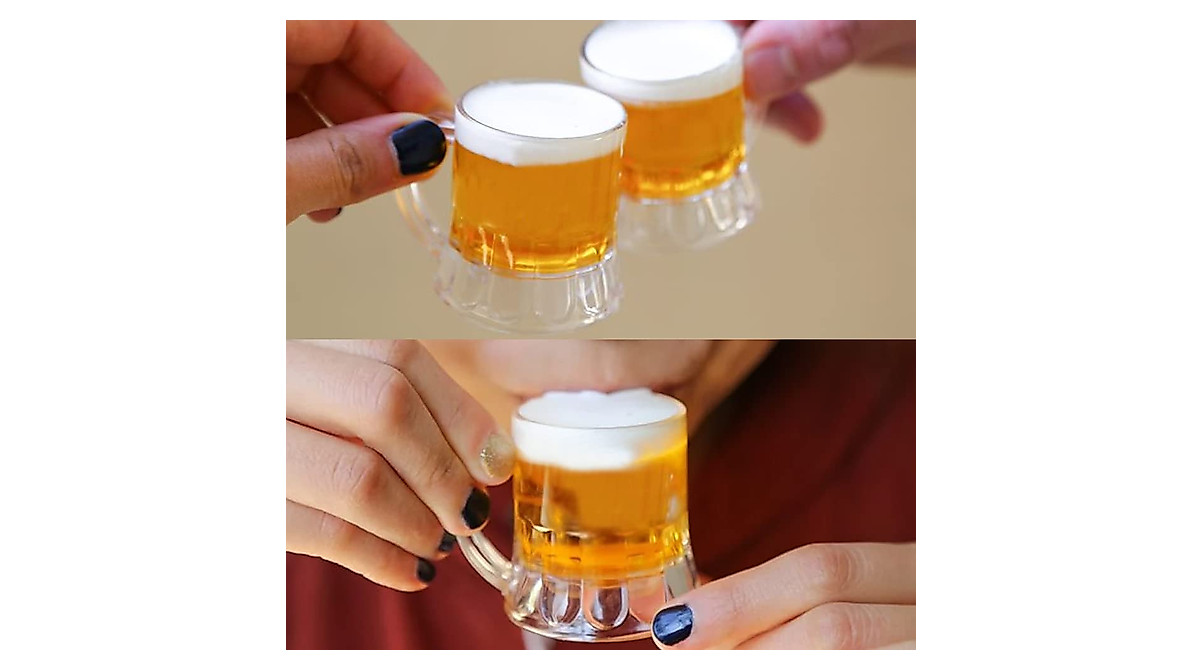 Stylish 2 Oz Mini Beer Mug Set - 24 PCS for Parties