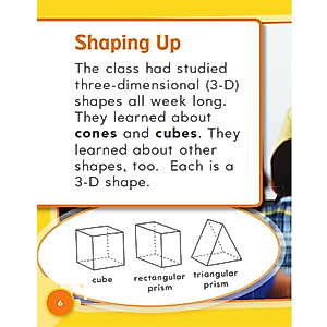 Teacher Created Materials 27344 STEM Robots 3-D Shapes (Stem: Mathematics Readers)