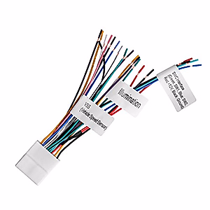 20-pin Headunit/Radio Wiring Harness with Steering Wheel Switch Wires Compatible with Subaru/2007-2019 Nissan | Upgraded Version of The Metra 70-7552 | Harness Includes VSS and SWC pins