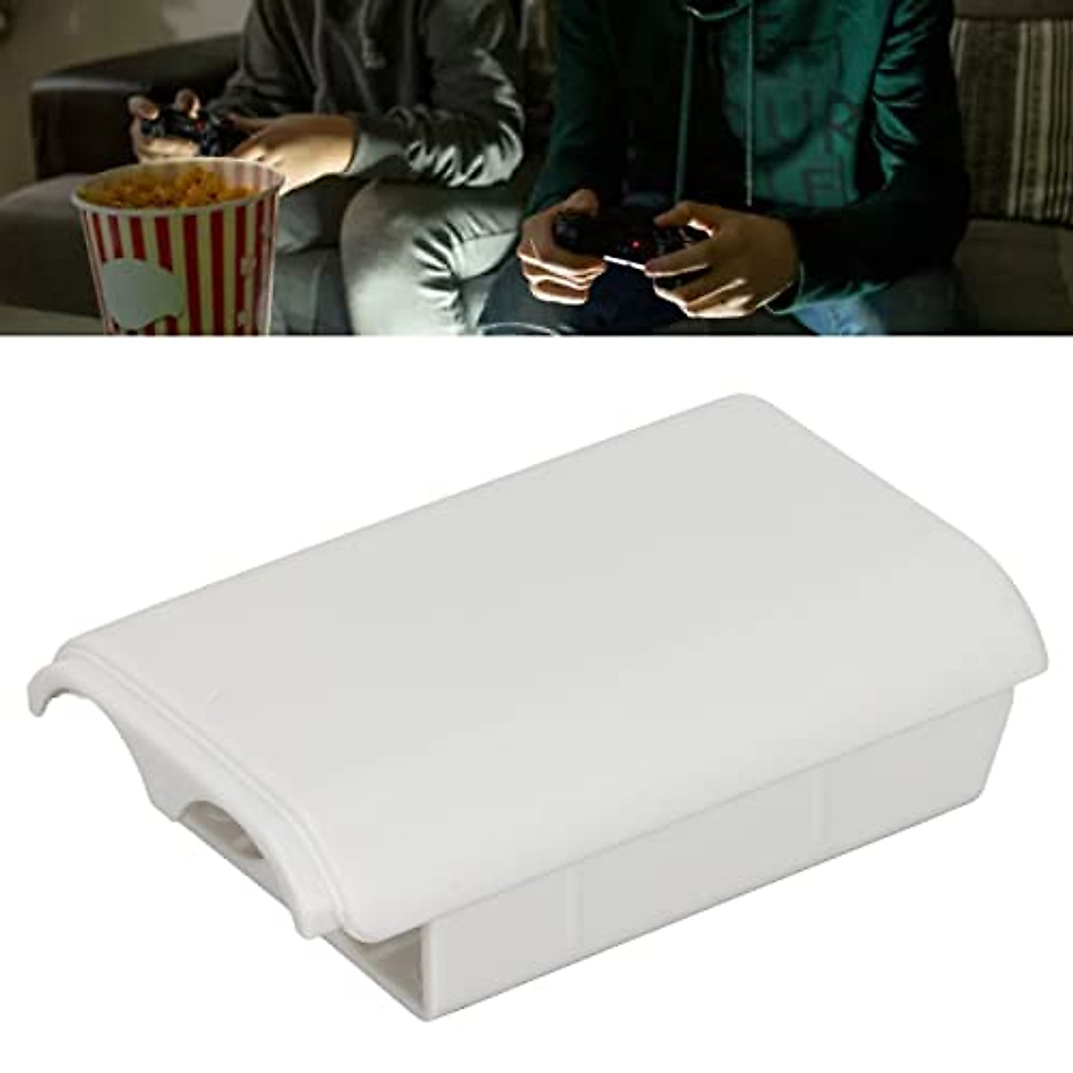 Game Battery Case, PreciseSize ABS Material WirelessControllerBatteryCover WearResistant Copper Conductor Hard for Game Handle