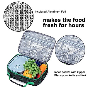 Bluboon Insulated Lunch Box for Kids Boys Girls School Lunch Bags Reusable Cooler Thermal Meal Tote for Picnic (Cartoon Car)