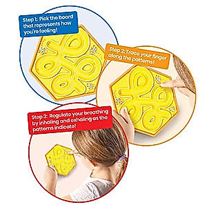 hand2mind Mindful Maze Garden Pack, Finger Labyrinth for Kids, Mindfulness for Kids, Sensory Play Therapy Toys, Calm Down Corner Supplies, Social Emotional Learning Activities (Set of 2)