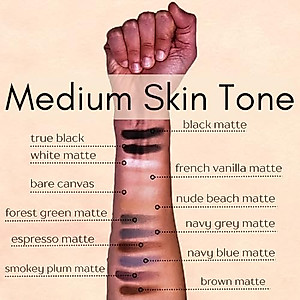 Pure Ziva Khaki Grey Dark Green Sage Thyme Forest Fern Matte Opaque Pressed Powder Single Vegan Eyeshadow; Talc, Paraben & Cruelty Free