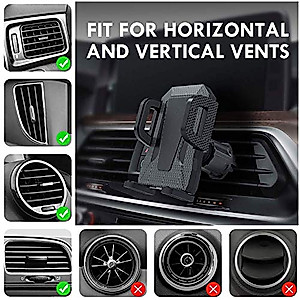 Miracase Air Vent Phone Holder for Car, Vehicle Cell Phone Mount Cradle with Adjustable Clip Compatible with iPhone 14 Series/iPhone 13 Series/iPhone 12 Series/11 Pro Max/Samsung and More