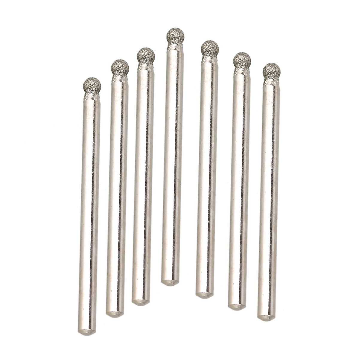 BQLZR 3mm Diameter Sphere Point Coated Burrs Glass Drill Bit for Die Grinder Pack of 30