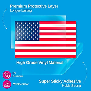 Large Blue Recycle Sticker (Vinyl Decal Weatherproof Sticker for Trash Cans, Garbage Bins (8 in)