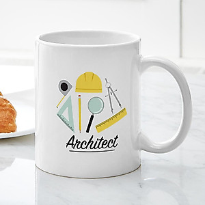CafePress Architect Mugs Ceramic Coffee Mug, Tea Cup 11 oz