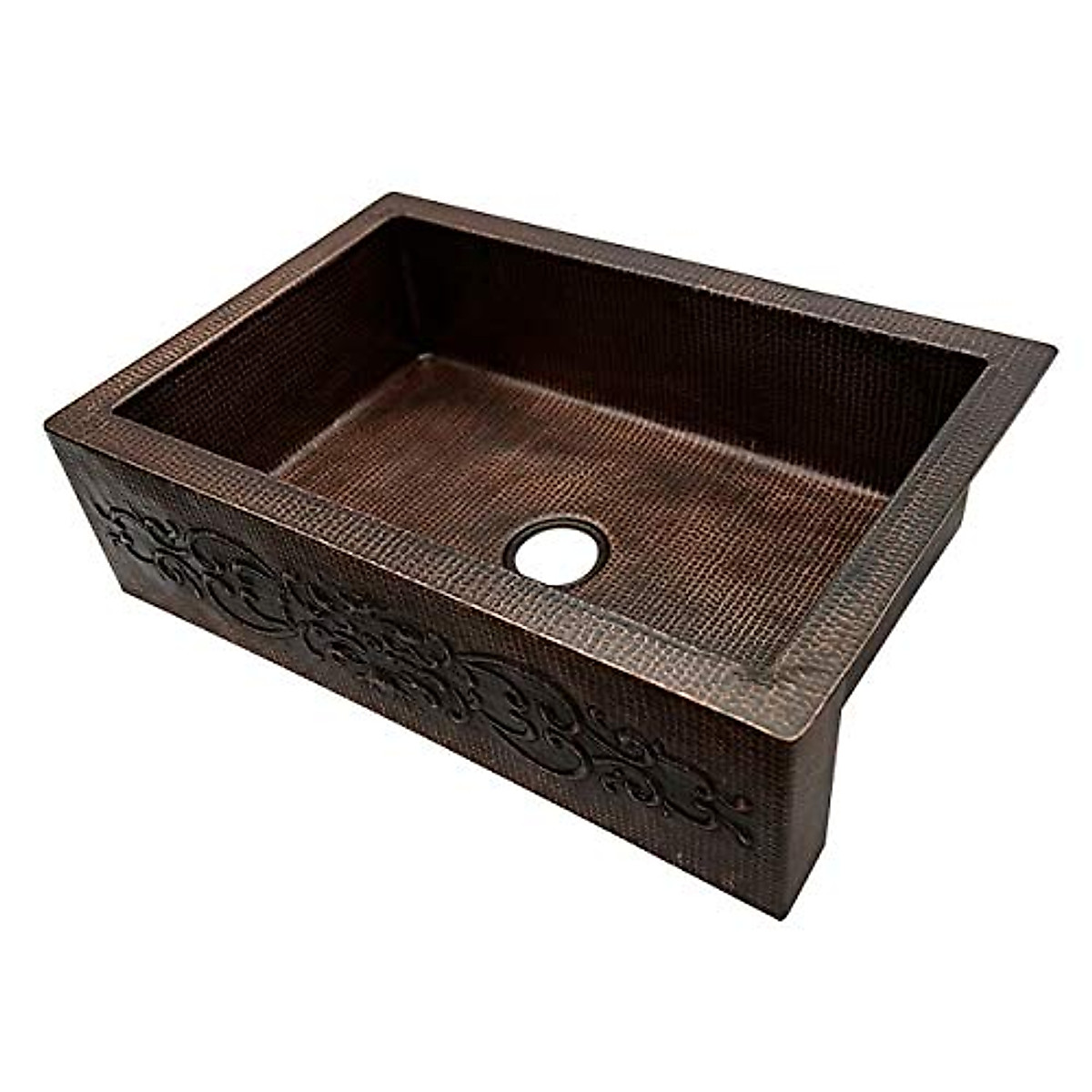 Copper Farmhouse Kitchen Sink with Design