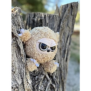 Grumpy Baby Sloth - Adorable Super Soft Plush Stuffed Animal Toy Doll (Glitter Eyes) - Large 8 Inch - Unique Gift for Kids and Adults
