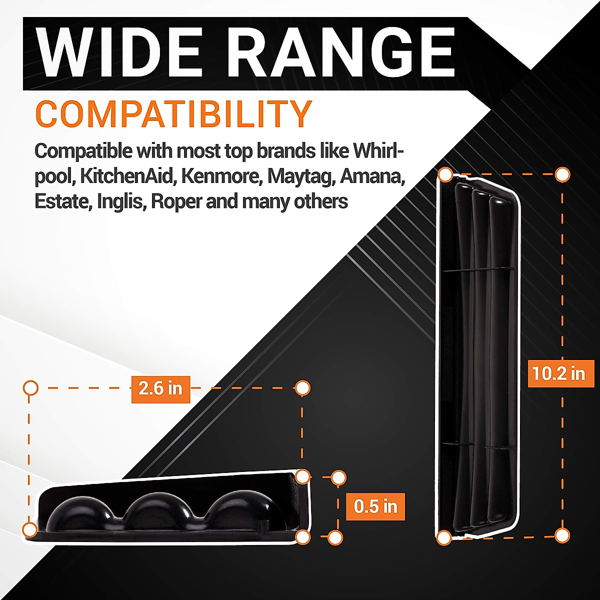 BlueStars 2206670B Refrigerator Dispenser Grille - Compatible with Whirlpool & Kenmore Models - Replaces WP2206670B W10171993 W10189532 WP2206670BVP
