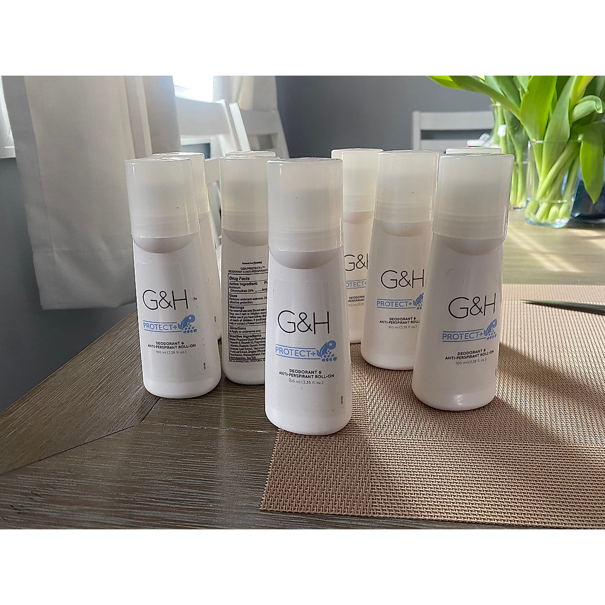 Amway G&H PROTECT+ Deodorant and Antiperspirant Roll-on, 3.38 oz