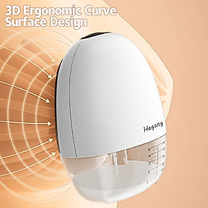 Wearable Breast Pump, Hands Free Breast Pump with 4 Modes & 9 Levels, LED Display, Leak-Proof, Low Noise Painless Electric Portable Breast Pump, Invisible in Bra Breast Pump 2 Pack(18/20/24mm Flange)