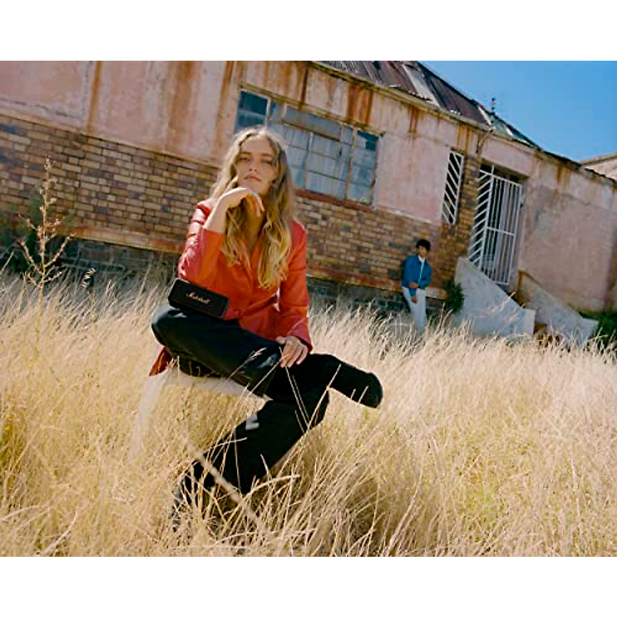 Marshall Emberton Bluetooth Portable Speaker - Black & Brass