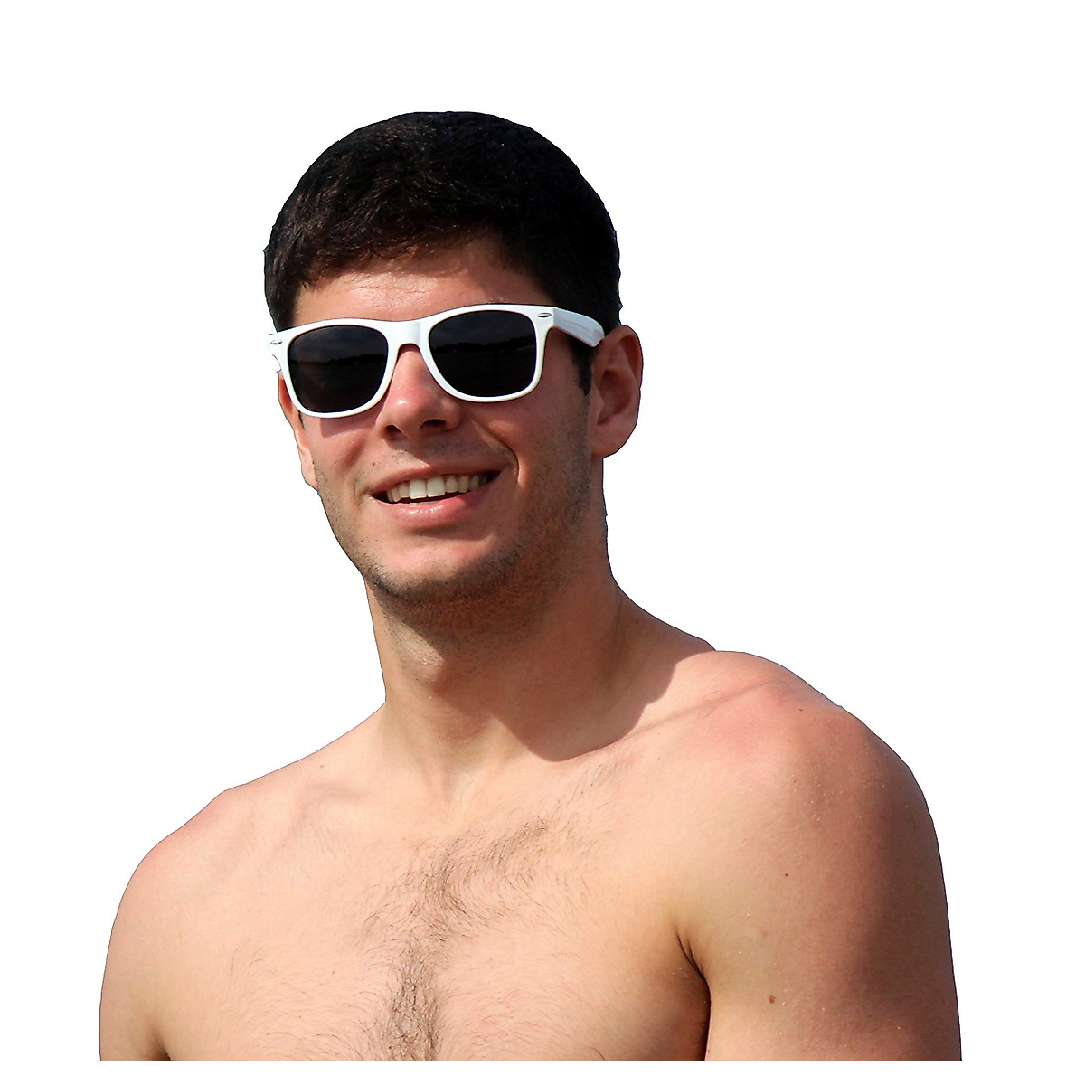 TheGag White Sunglasses Bulk Wedding Party - Pack of 12 Premium Quality Sturdy Frames-Lenses Sunglasses Fit Adults Fun Wedding Bachelorette Party Favors for Men Women