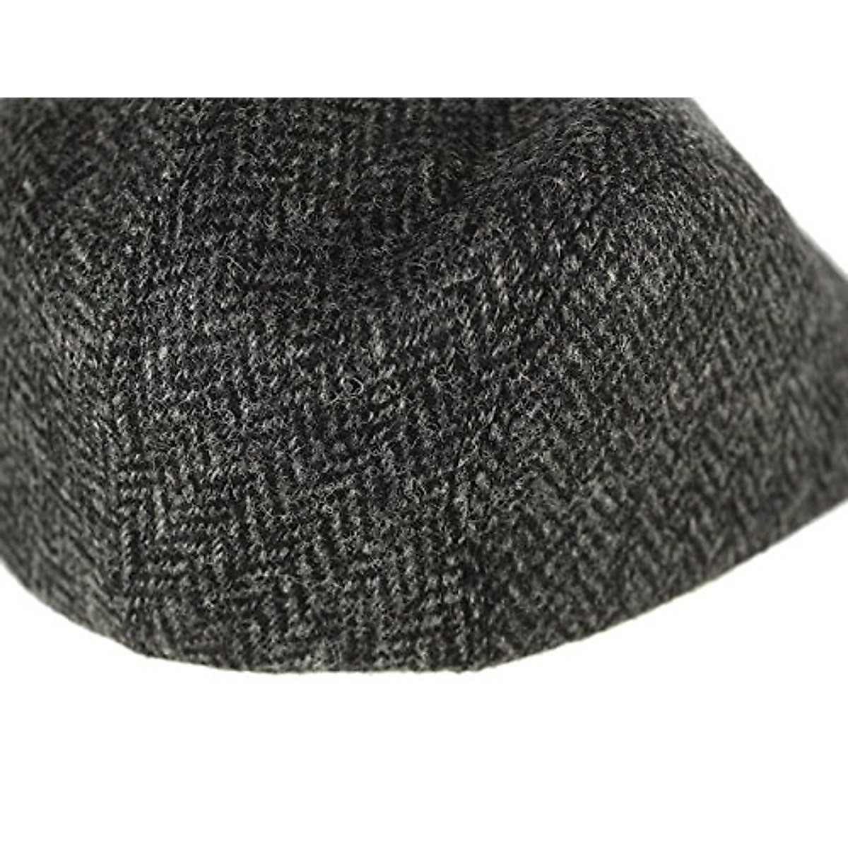 Irish Touring Cap Made in Ireland Fitted Slim Fit Genuine Tweed Charcoal S
