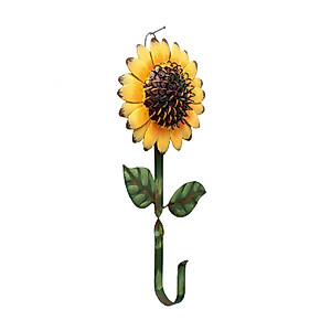 New Metal Rustic Sunflower Home Hook Great Home & Kitchen Keys, Towel, Coats, Accessories Hooks Decor,Sunflower Wall Mounted Key Holders