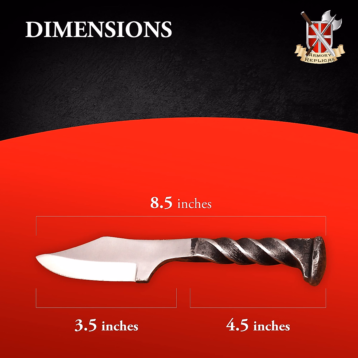 Armory Replicas Fireside Survivor Hand Forged Railroad Knife | Forged & Very Real