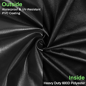 Firepit Covers Square 36x36 Inch Gas Fire-Pit-Cover Waterproof Outdoor Fire Table Coverage Patio Fireplace Heavy Duty 600D Waterproof with PVC Coating