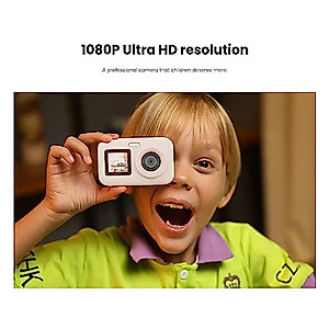 XIXIAN 1080P Digital Camera Kids Camera 12MP HD Children Digital Video Camera Kids Selfie Camera for Boys And Girls 2.4-inch LCD Screen Dual Lenses Birthday Gift Festival Gift Great Gift for Childeren