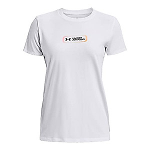 Under Armour Women's Standard Gradient Pill Short Sleeve T-Shirt, (100) White / / Black, Small