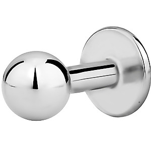 Forbidden Body Jewelry Piercing Jewelry, Tragus Piercing Jewelry, Tragus Jewelry, 16G 4mm Internally Threaded Surgical Steel, Helix Earring and Labret Stud with 3mm Ball Top