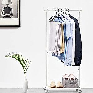 Nature Smile Premium Black Matt Metal Suit Clothes Hanger 20 Pack with a Smooth Beech Wood Pants Bar,Unique Coat Hanger Dress Hanger Shirt Hanger