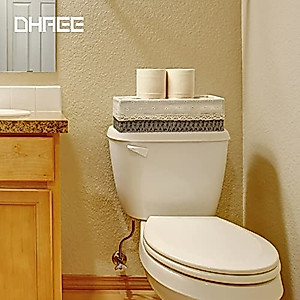 DHAEE Bathroom Storage Set(6PCS) - Storage Basket for Organizing,Mason Jar,Apothecary Jar,Toothbrush Holder,Lotion Soap Dispenser,Soap Dish,Home,Farmhouse,Rustic Decor Accessories Sets