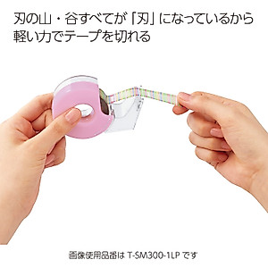 KOKUYO Masking Tape Dispenser Karu-Cut, Light Blue (T-SM300-1LB)