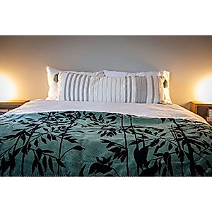 Denali Ultimate Comfort Floral Throw Blanket, Plush, Hand-Stitched, Super Cozy Blankets Made in The USA, Branches